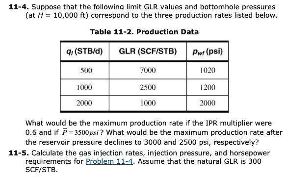11-4. Suppose that the following limit GLR values and | Chegg.com