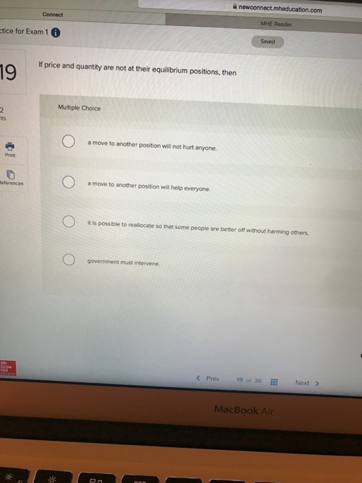 Solved 을n Connect MHE Reader tice for Exam1 6 Saved If price | Chegg.com