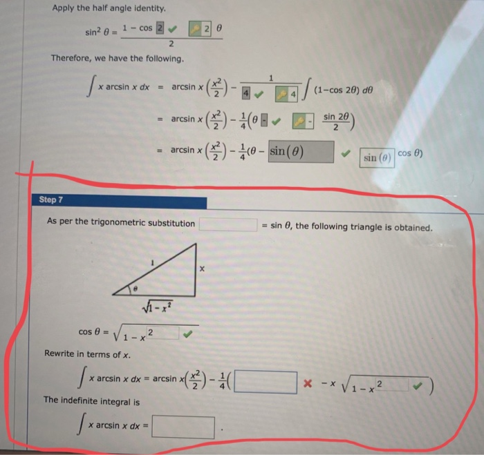 Solved Apply the half angle identity. sin2 θ = 1-cos 21 θ 2 | Chegg.com