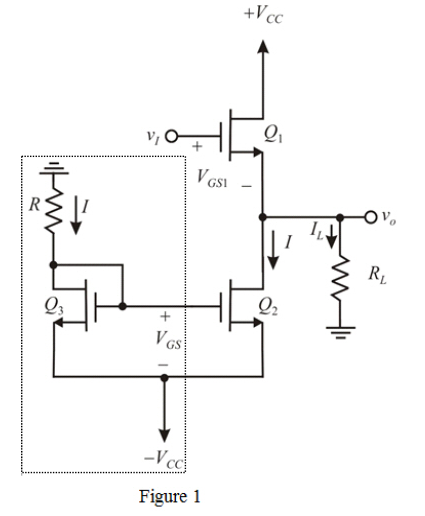 Solved A source follower circuit using NMOS using NMOS | Chegg.com