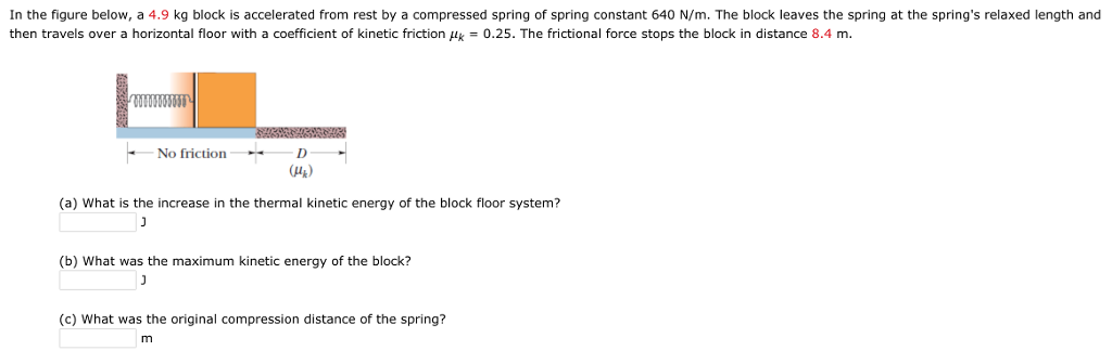 Solved In the figure below, a 4.9 kg block is accelerated | Chegg.com