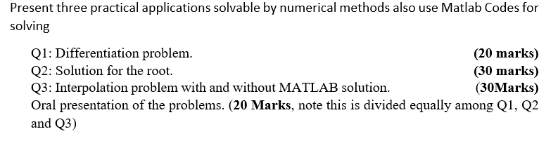 Solved Present three practical applications solvable by | Chegg.com
