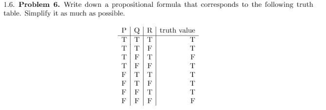 Solved Write down a propositional formula that corresponds | Chegg.com
