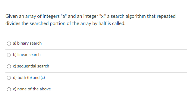 Solved Given an array of integers "a" and an integer "x," a | Chegg.com