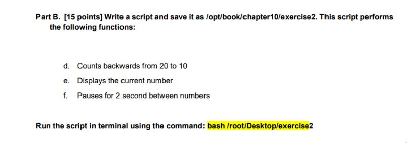 Solved Part B. [15 points] Write a script and save it as | Chegg.com
