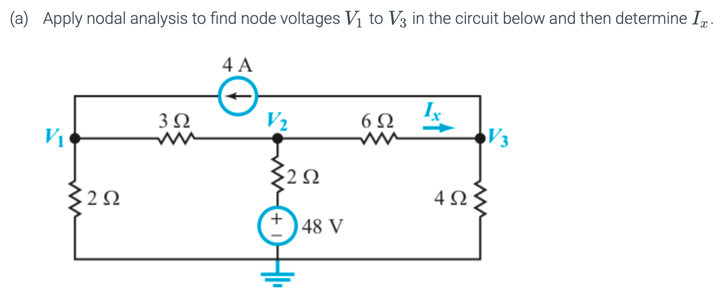 Solved A Use The Nodal Analysis Method To Find V1 And V2 