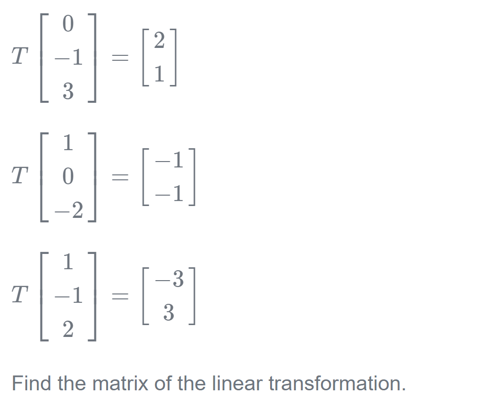 Solved a) Consider the following transformation function | Chegg.com