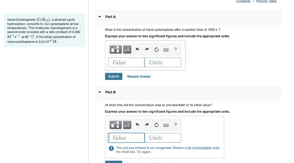 Solved Constants Periodic Table Part A trans-Cycloheptene | Chegg.com