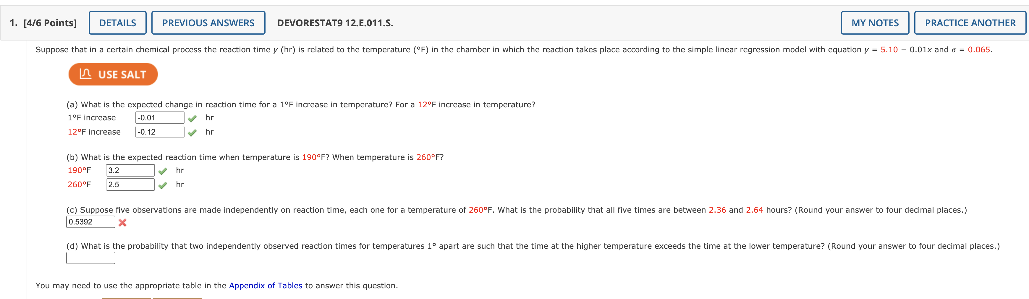 Solved 1. [4/6 Points] DETAILS PREVIOUS ANSWERS DEVORESTAT9 | Chegg.com
