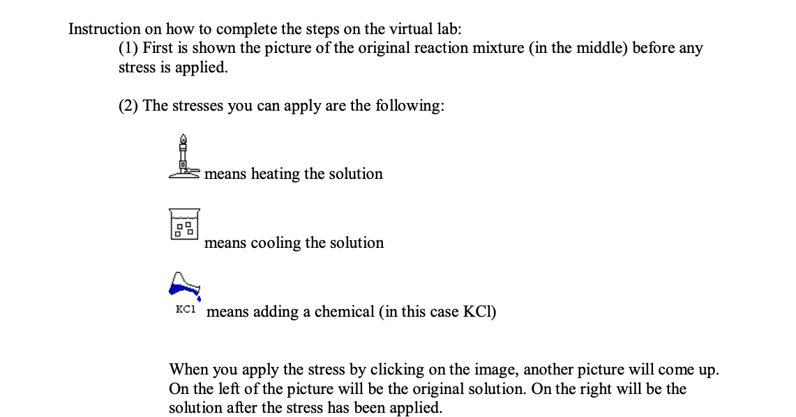 Solved truction on how to complete the steps on the virtual | Chegg.com