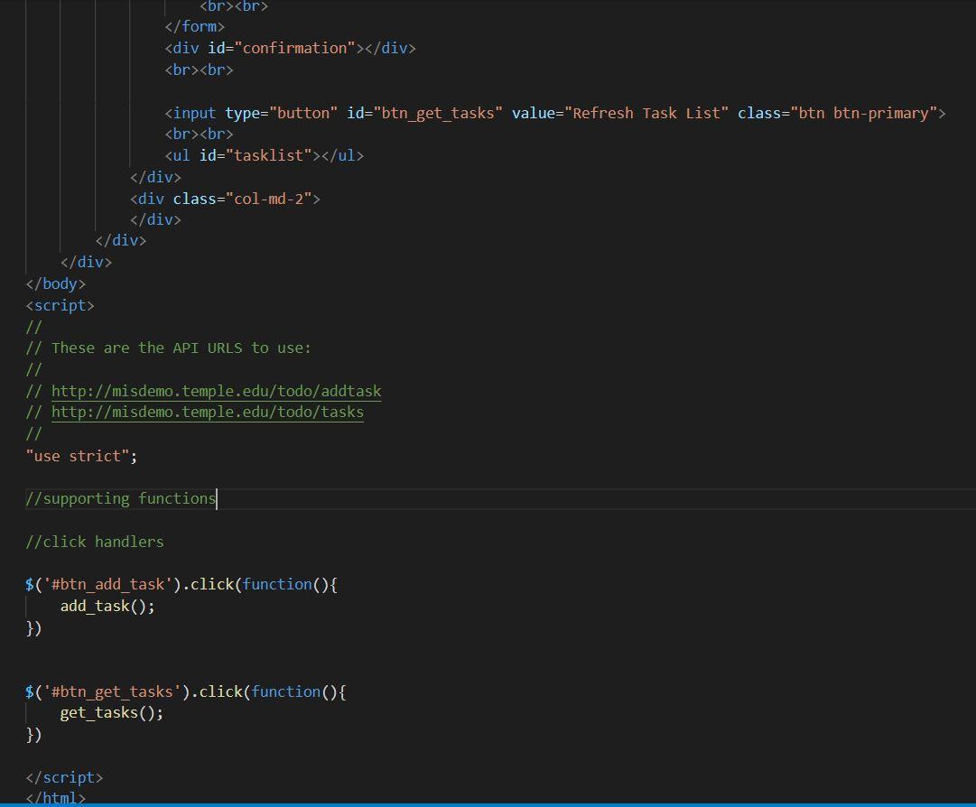 Solved IN JAVASCRIPT. Please finish the code. Inspect the | Chegg.com