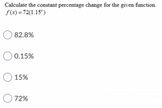 Solved Calculate the constant percentage change for the | Chegg.com