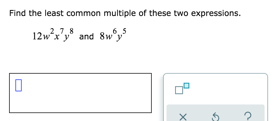 Solved Find the least common multiple of these two | Chegg.com
