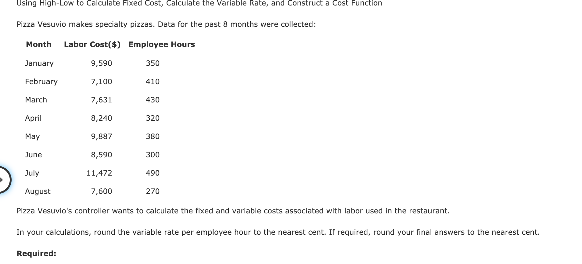 Solved Using High Low To Calculate Fixed Cost Calculate The Chegg solved-using-high-low-to-calculate-fixed-cost-calculate-the-chegg