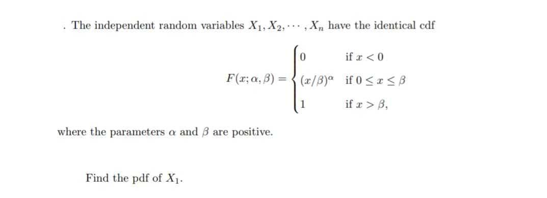 Solved · The independent random variables X1, X2, ..., X., | Chegg.com