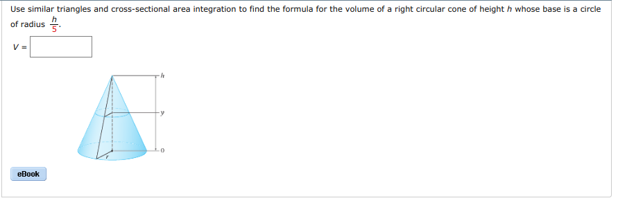 Solved Use similar triangles and cross-sectional area | Chegg.com
