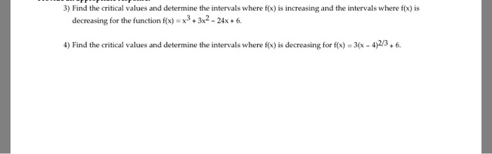 Solved 3) Find the critical values and determine the | Chegg.com Solved 3) Find the critical values and determine the | Chegg.com