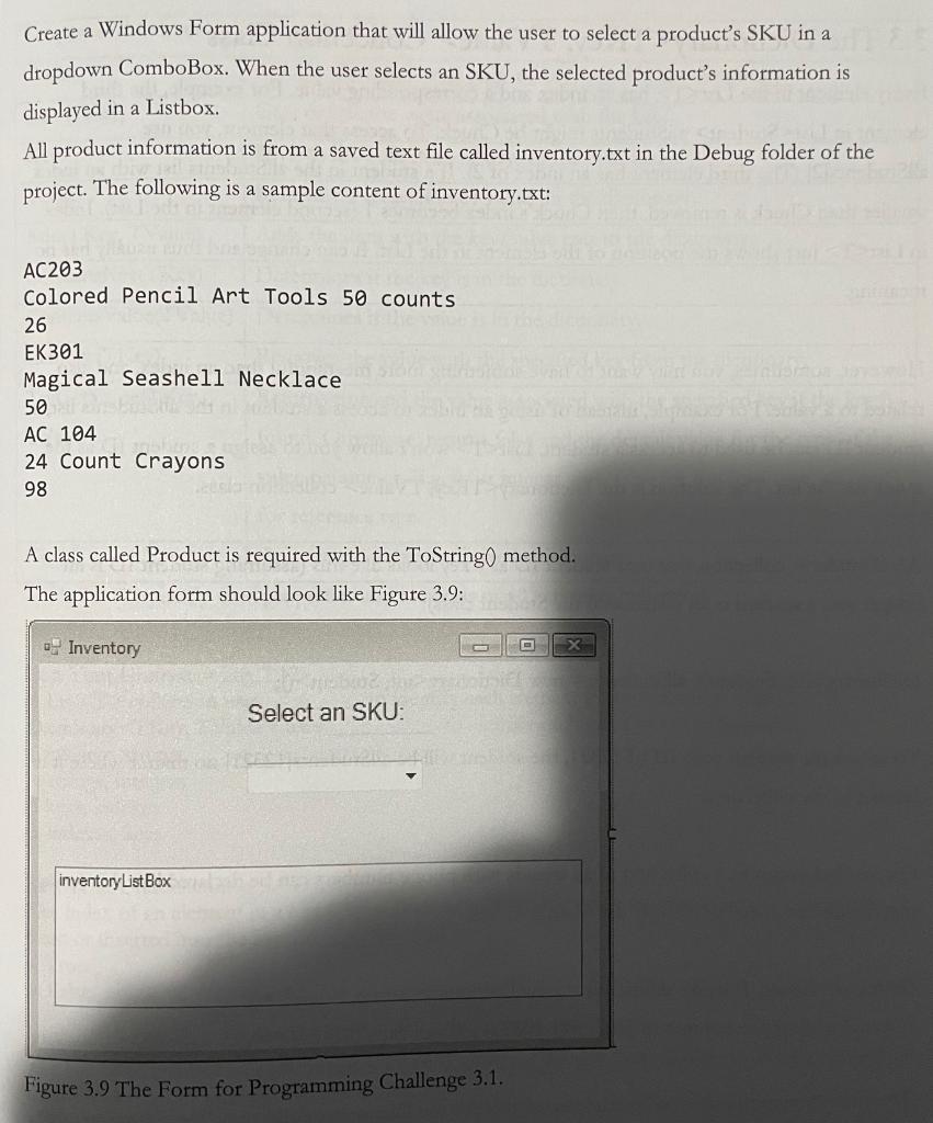 Solved Programming Challenge 3.1 A retail inventory has a | Chegg.com