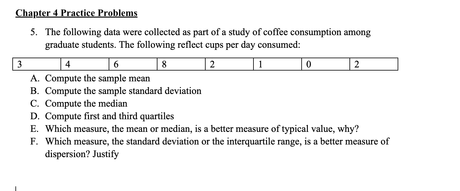 Solved Chapter 4 Practice Problems 5. The following data | Chegg.com