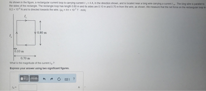 Solved As shown in the figure, a rectangular current loop is | Chegg.com