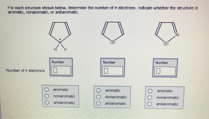 Solved For each structure shown below, determine the number | Chegg.com
