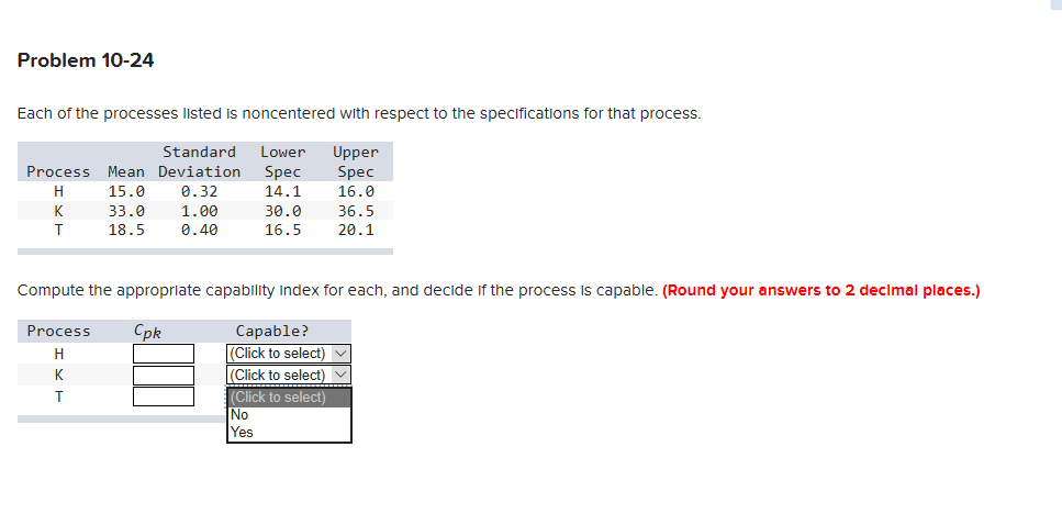 Solved Problem 10-24 Each of the processes listed is | Chegg.com