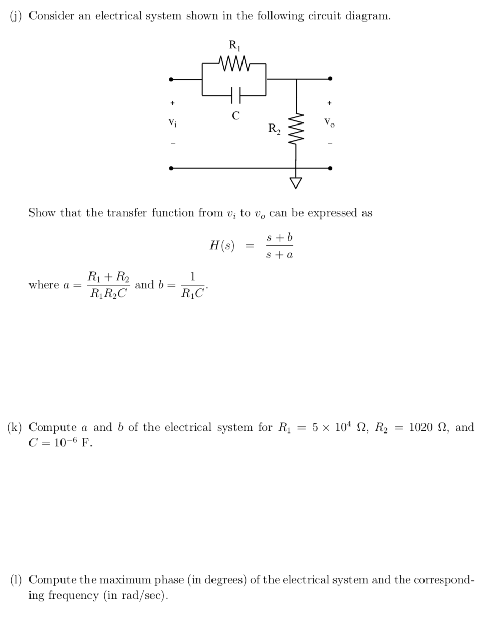 Solved Consider the system described by the transfer | Chegg.com