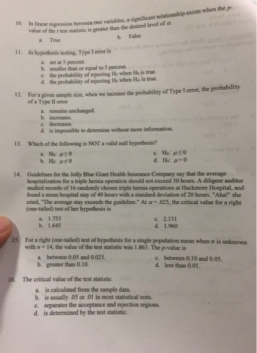 Solved In linear regression between two variables, a | Chegg.com