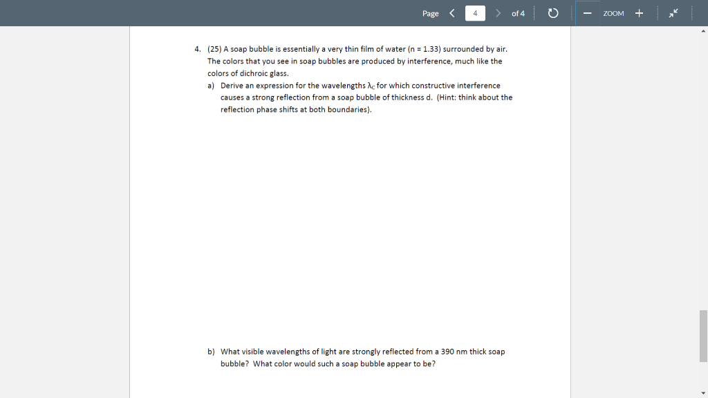 Solved 1. (25) A block of glass has a variable index of | Chegg.com