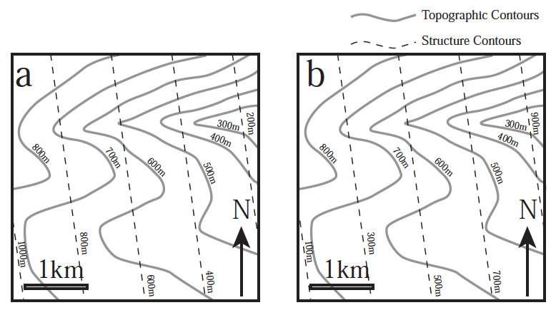 Boxes a to d: Draw the outcrop pattern of the coal | Chegg.com