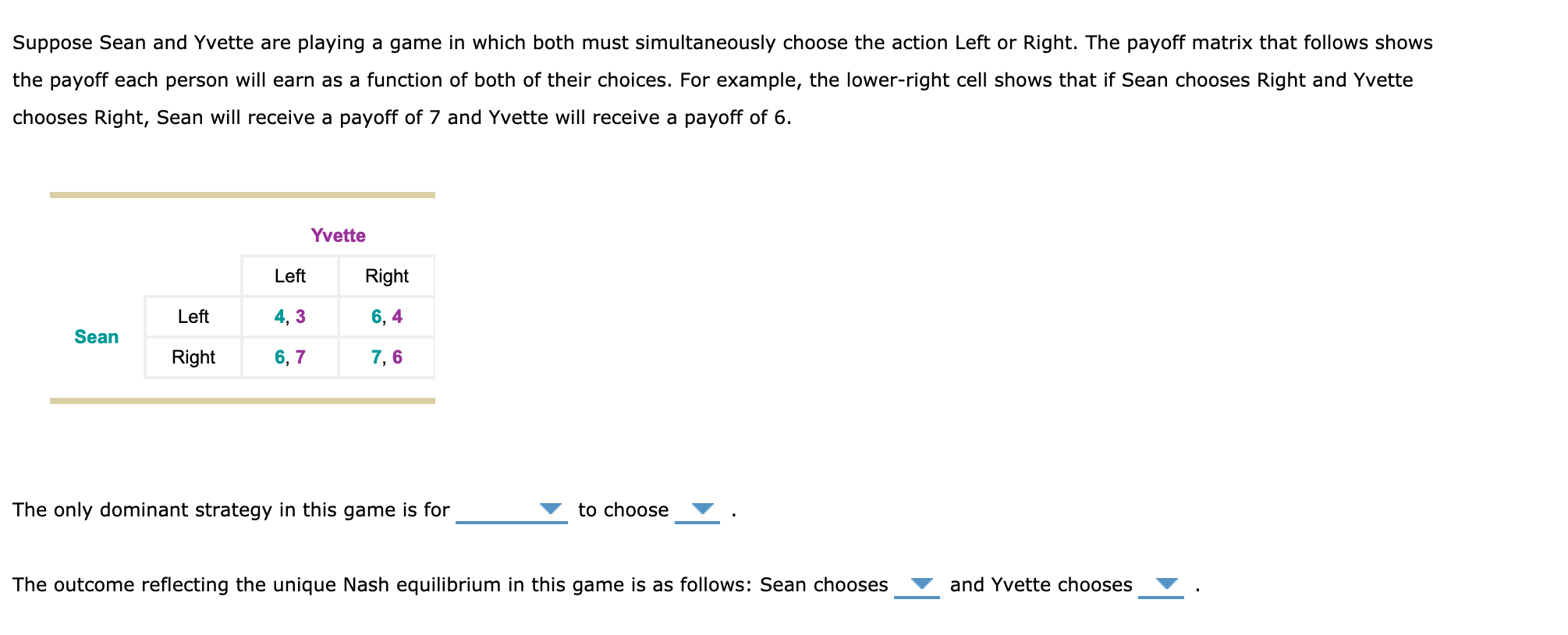 Solved Suppose Sean and Yvette are playing a game in which | Chegg.com
