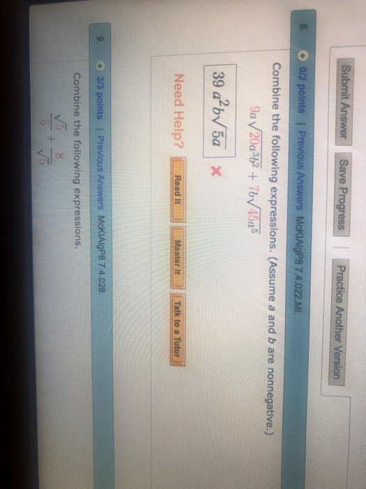 Solved Combine the following expressions. (Assume x is | Chegg.com