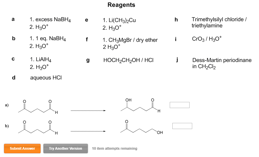 Solved Reagents Trimethylsilyl chloride / triethylamine 1. | Chegg.com