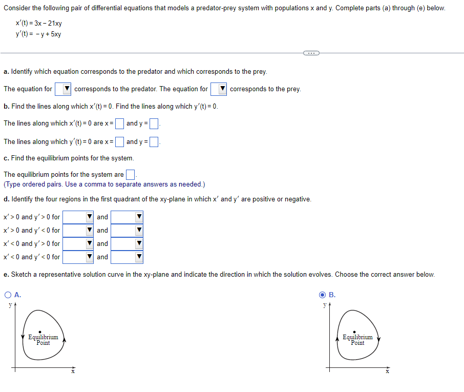 Solved Consider The Following Pair Of Differential Equations