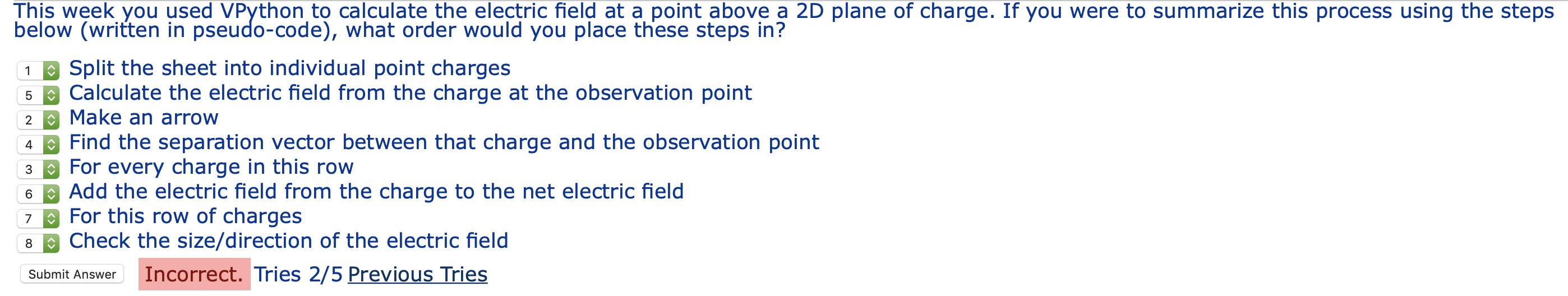 Solved This week you used VPython to calculate the electric | Chegg.com
