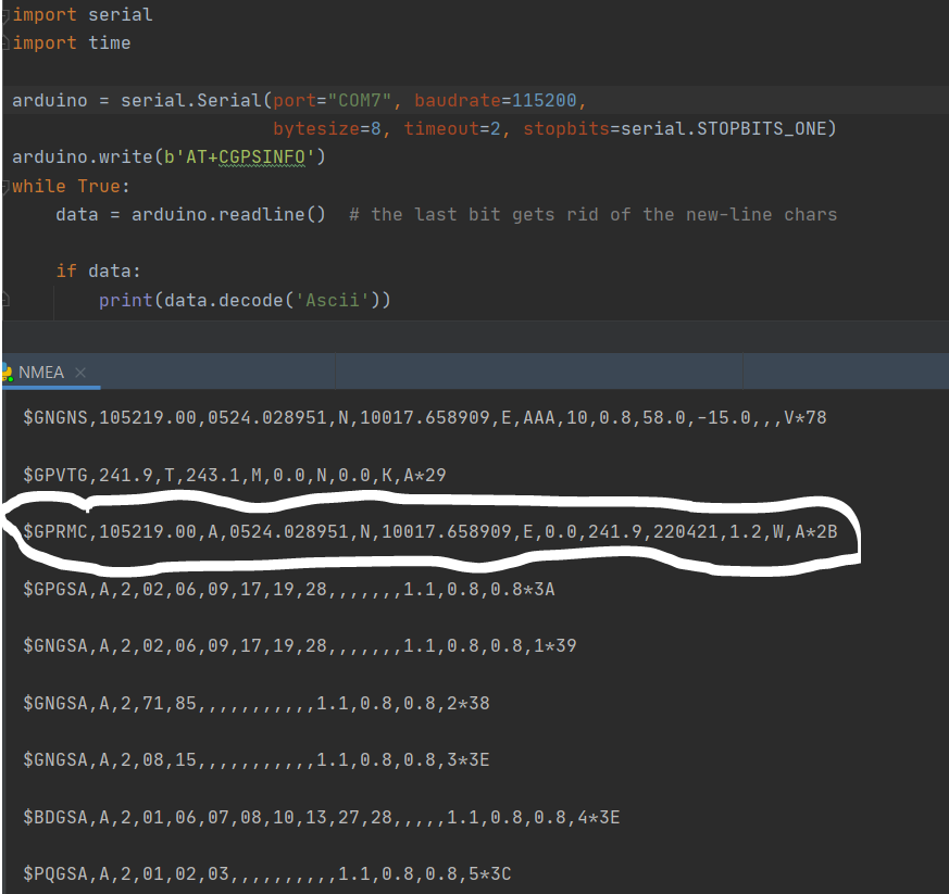 Solved how to extract only the ($GPRMC OR $GNGNS)?? AND make | Chegg.com
