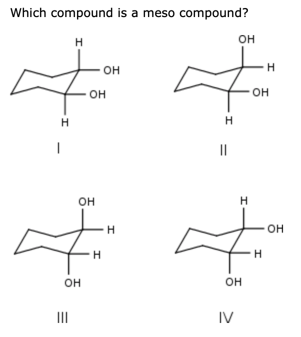 Solved Which compound is a meso compound? н он он H ОН он H | Chegg.com
