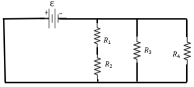 Solved Four resistors R1=80 Ω, R2= 34 Ω, R3= 54 Ω and | Chegg.com
