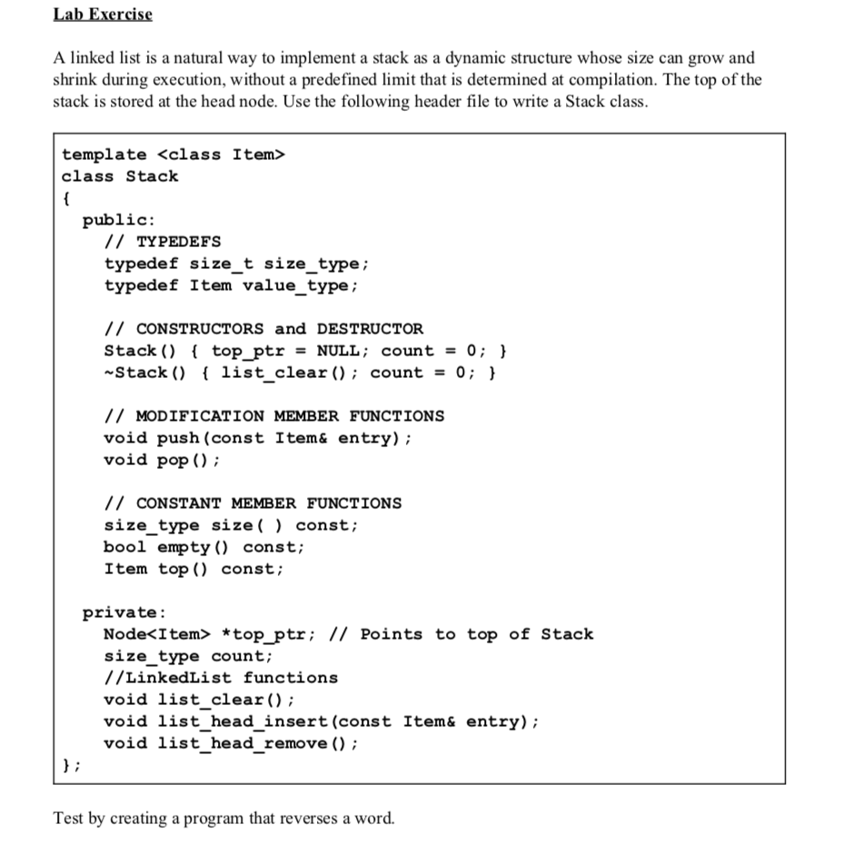 Solved NODE CLASS #ifndef Node_h #define Node_h #include | Chegg.com