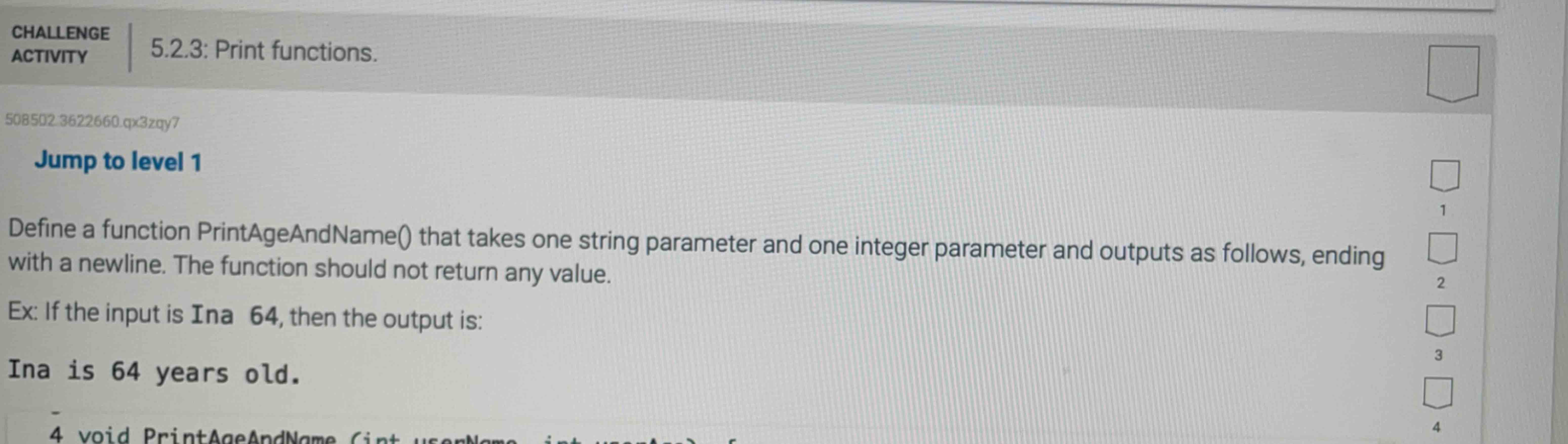 Solved 5.2.3: Print functions.5085023622660.q×3zqy7Jump to | Chegg.com Solved 5.2.3: Print functions.5085023622660.q×3zqy7Jump to | Chegg.com