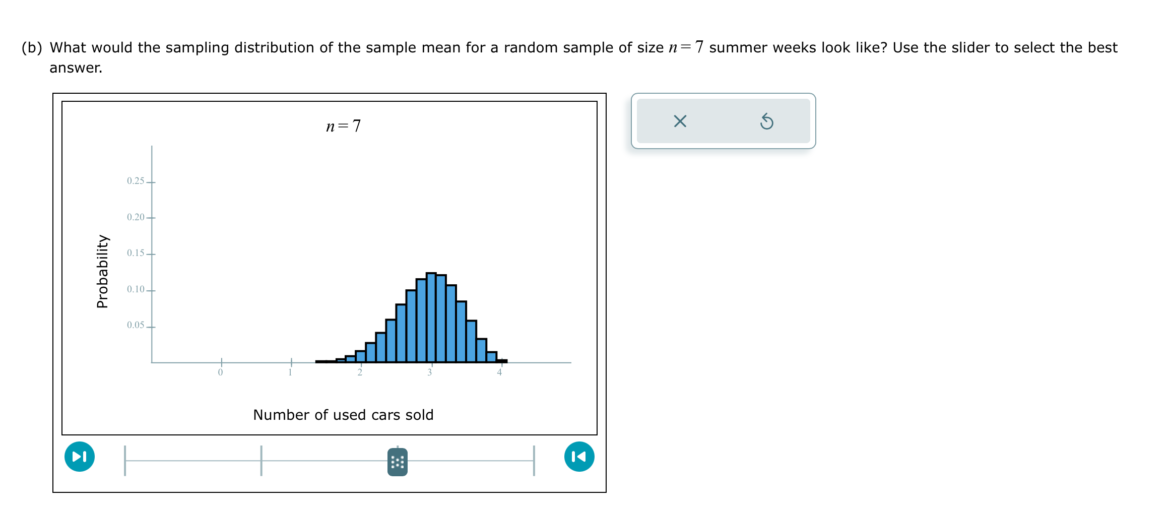 Solved population mean: μ=1.82(b) What would the sampling | Chegg.com