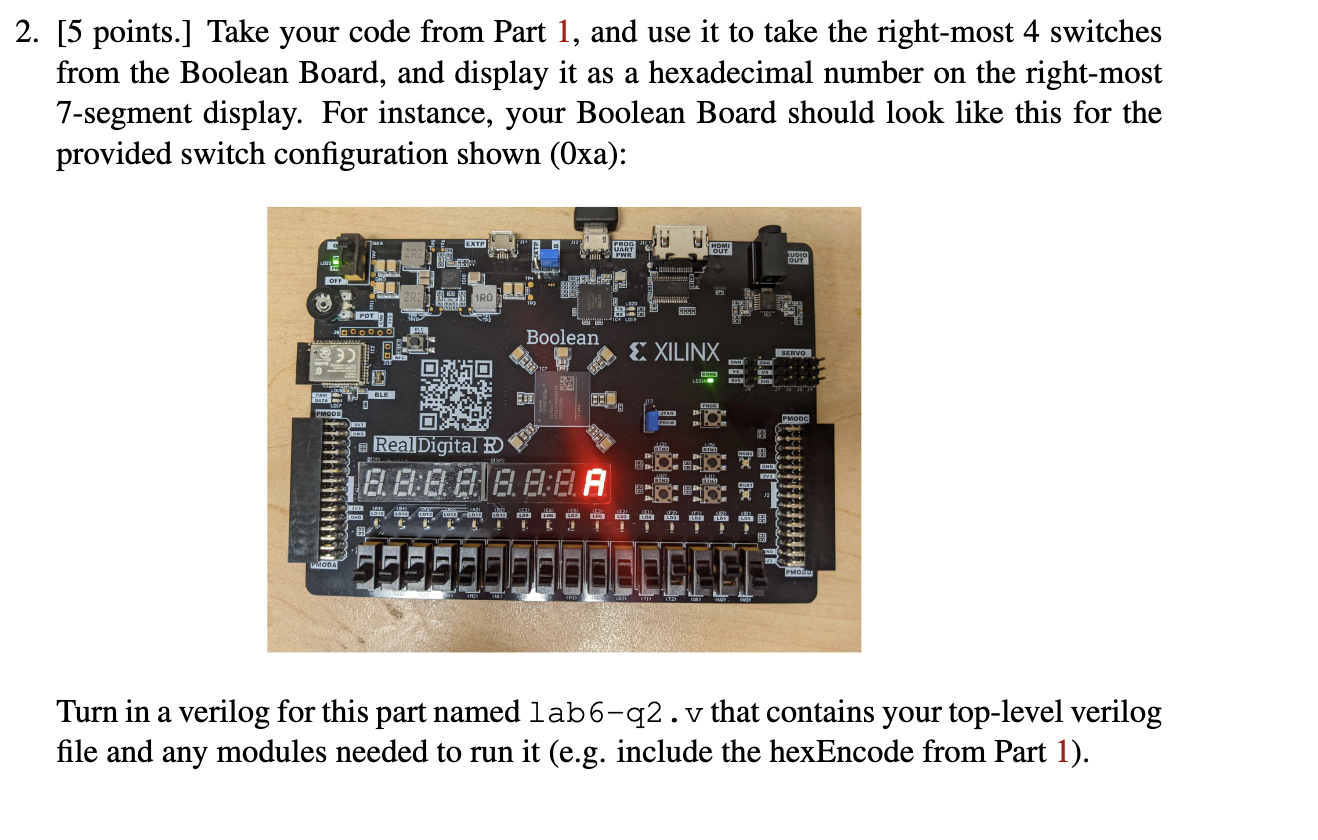 Solve this question in vivado with given code and | Chegg.com