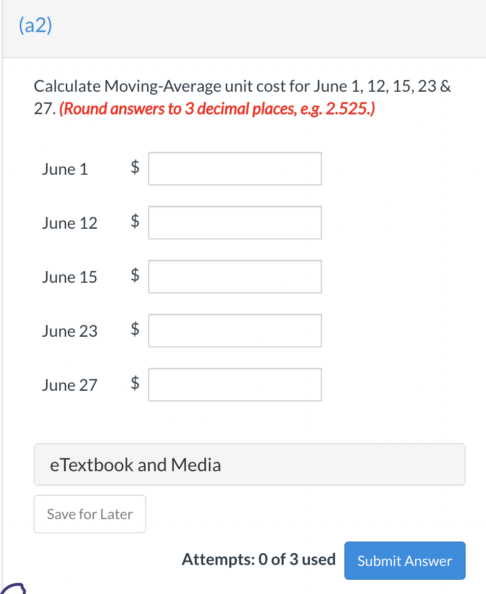 Solved Inventory data for Moath Company are reported as | Chegg.com