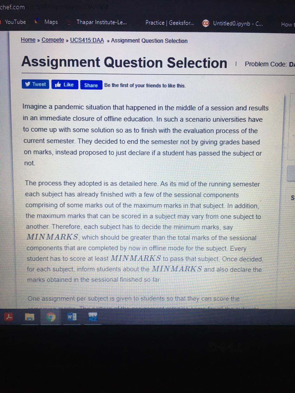 Solved chef.com YouTube Maps Thapar Institute-Le... Practice | Chegg.com