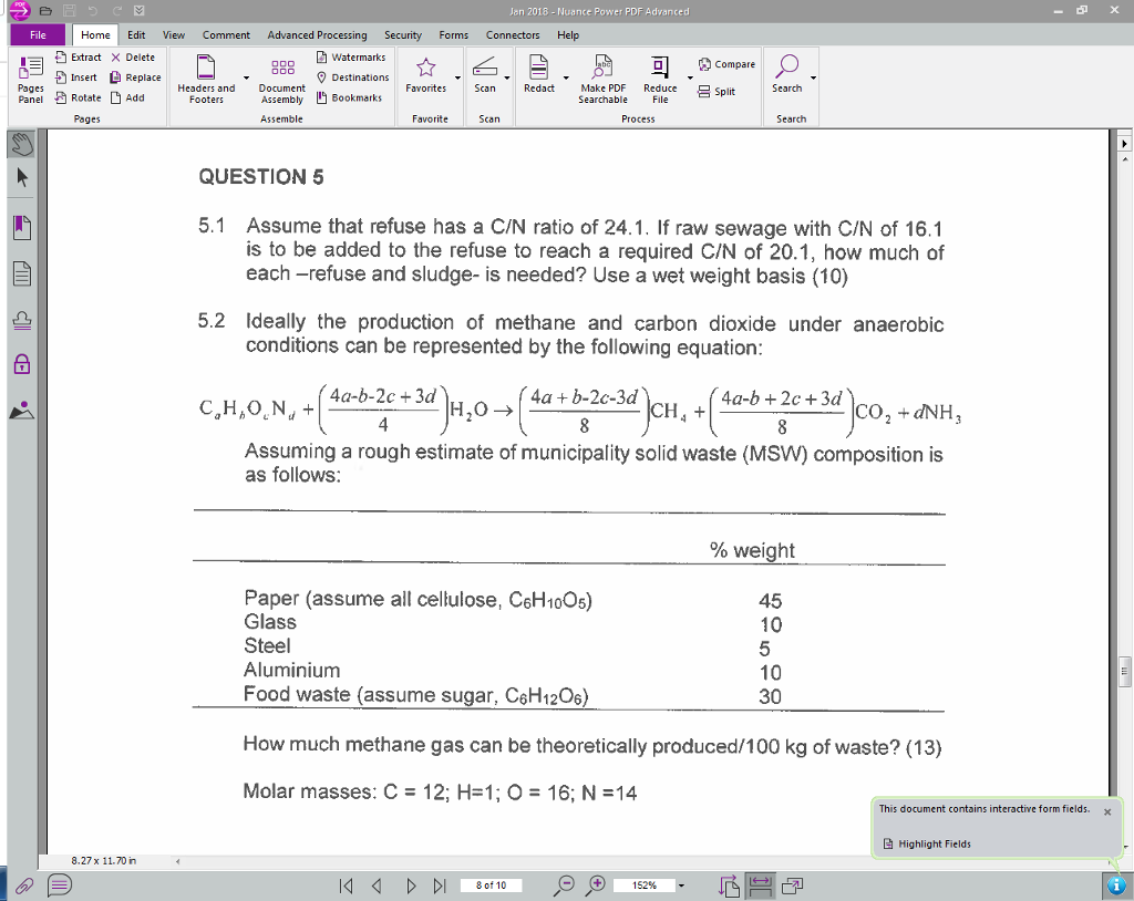 Solved Jan 2018-Nuance Power PDF Advanced File Home Edit | Chegg.com