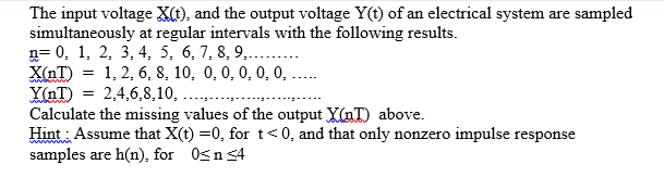 Solved WORAMA The input voltage X(t), and the output voltage | Chegg.com