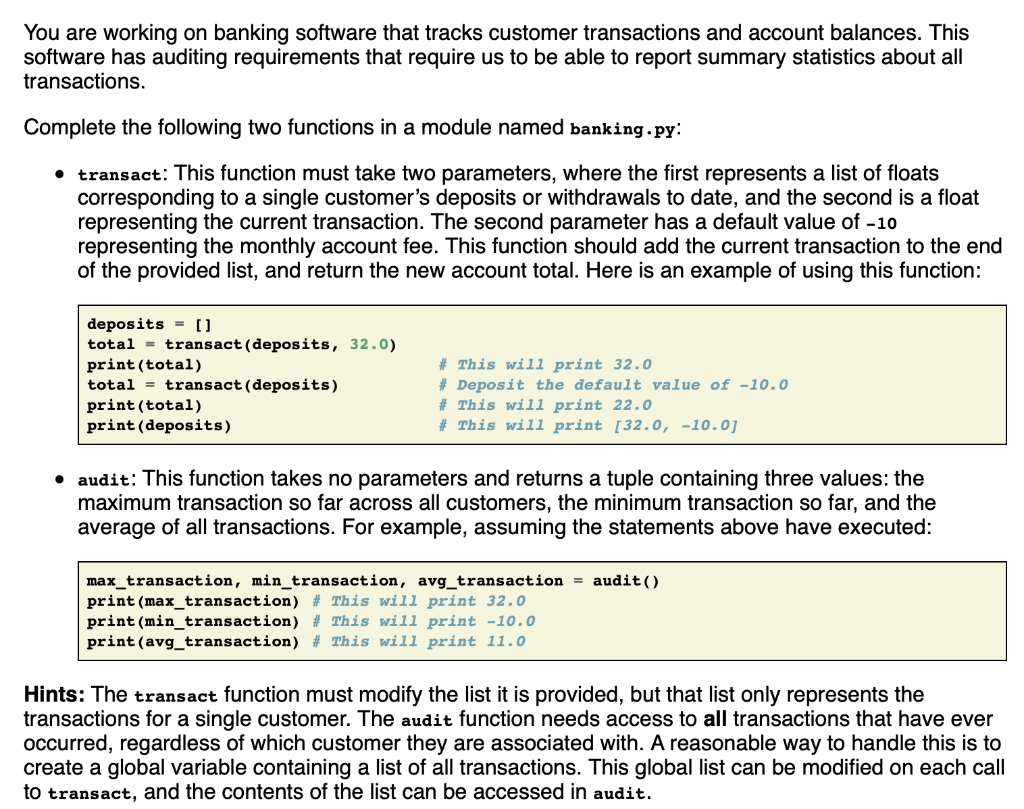 Solved software has auditing requirements that require us to | Chegg.com