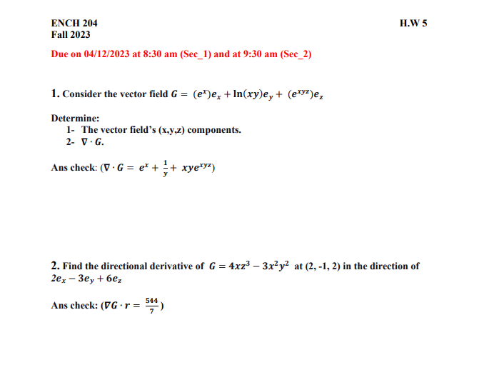 Solved Consider the vector field | Chegg.com