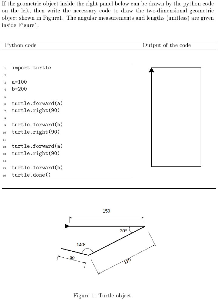 Solved If the geometric object inside the right panel below | Chegg.com