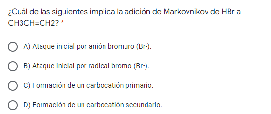 Solved Which of the following involves a Markovnikov | Chegg.com